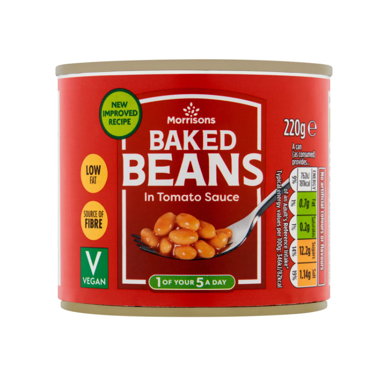 Morrisons Baked Beans In Tomato Sauce (220g)